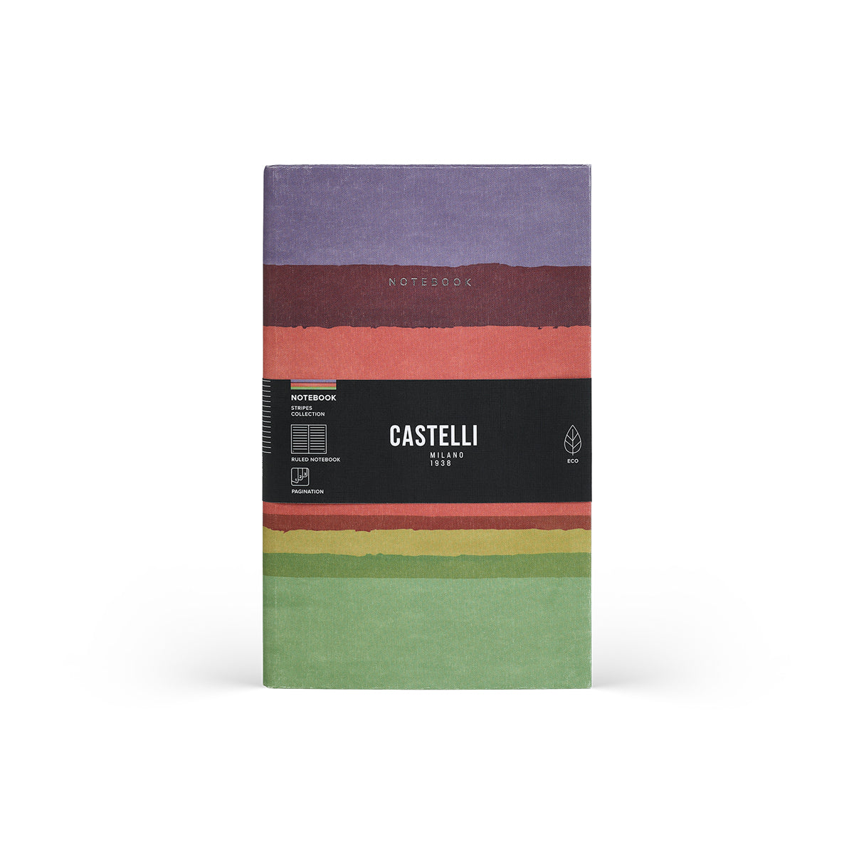 Castelli Notebook Stripes Mid Ruled Peach – playspy