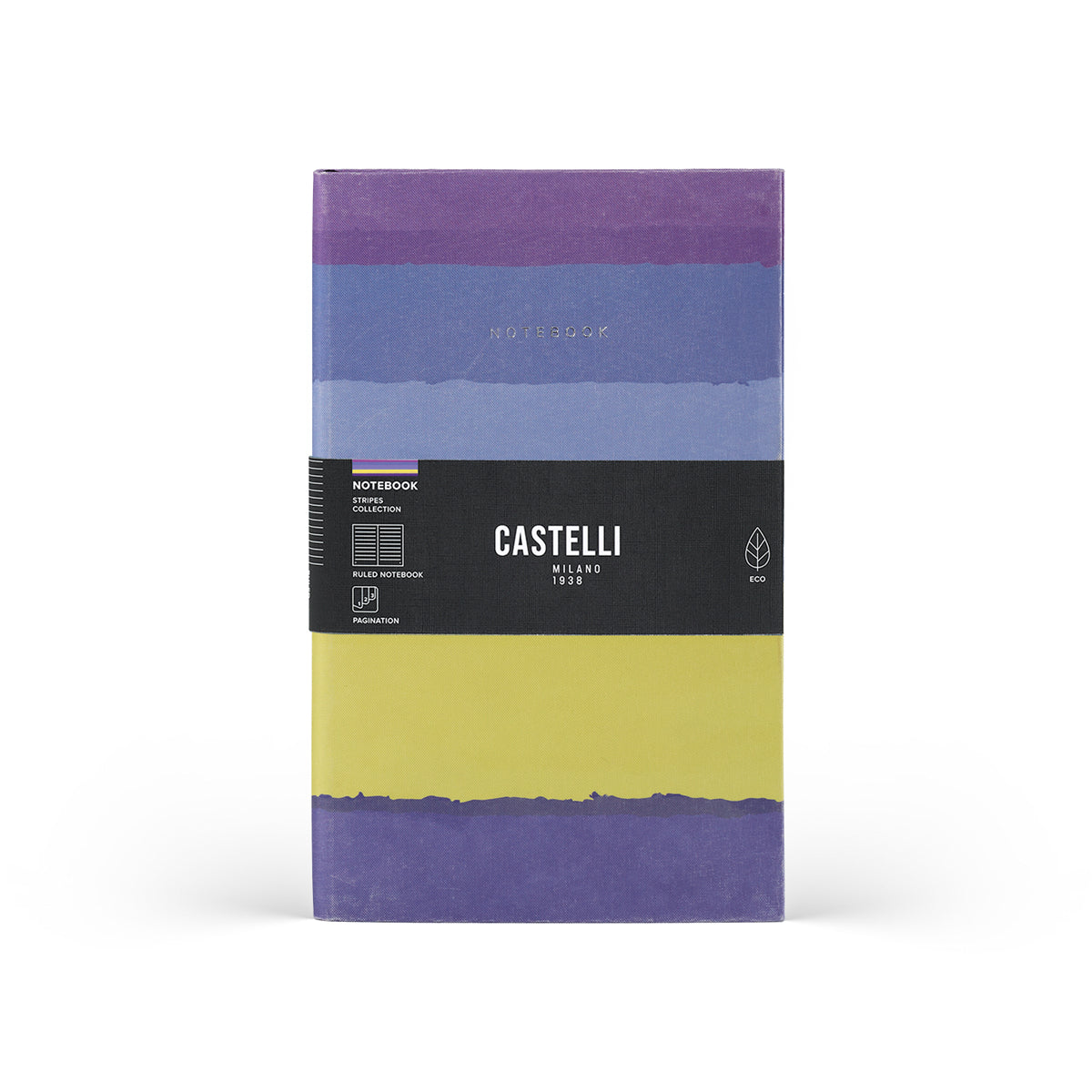 Castelli Notebook Stripes Mid Ruled Blueberry – playspy