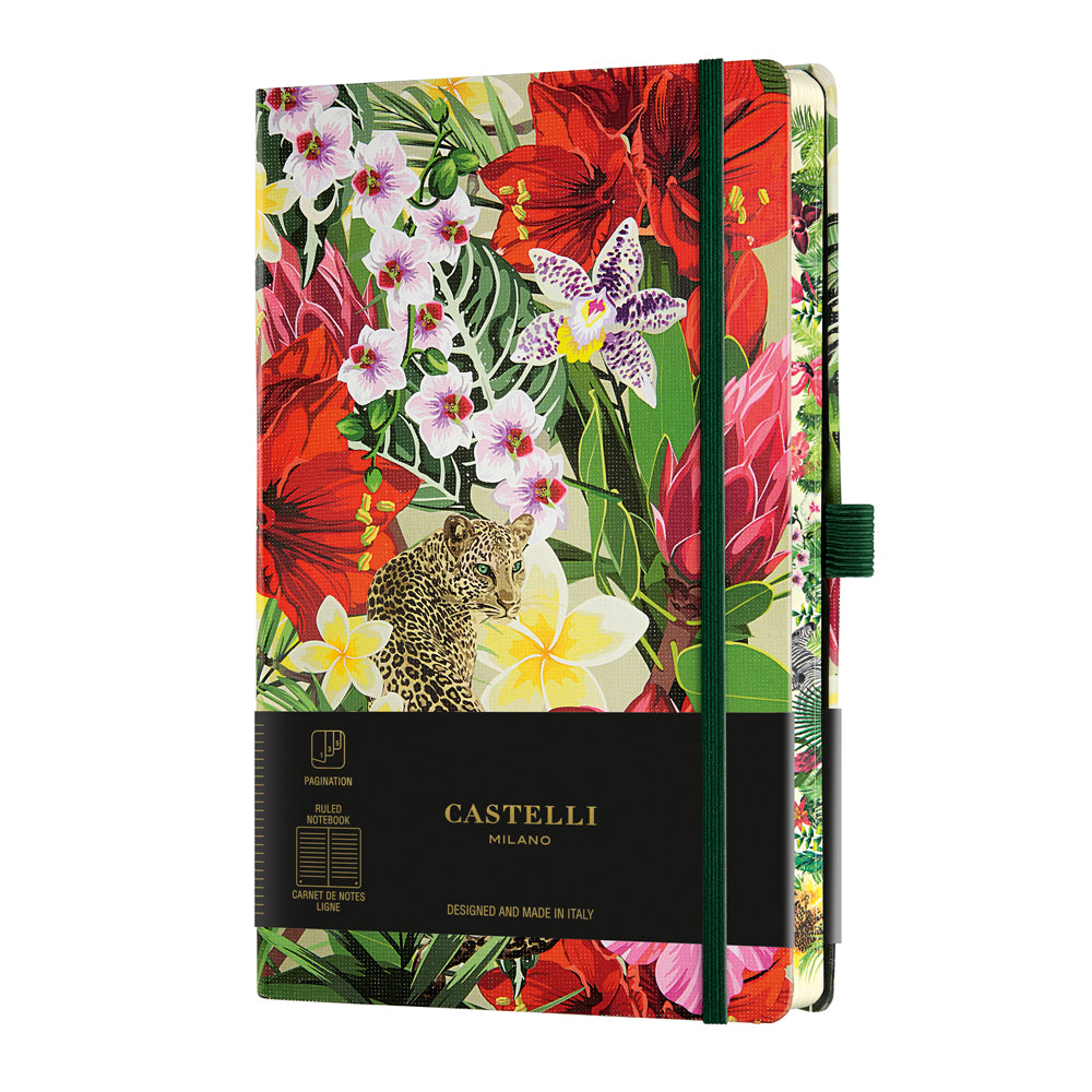 Castelli Notebook Eden A5 Ruled Leopard – playspy